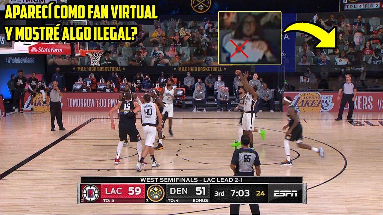 Tutorial: CÓMO APARECER EN LA PANTALLA DE LA NBA? (FAN VIRTUAL) - YouTube