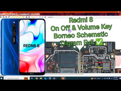 Redmi 8 on off volume key Borneo schematic diagram Full #Borneo #redmi ...