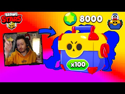3 KROMATİK ÇIKTI! 8000 TAŞ SIFIR HESAP! DONDURMA YEME CEZALI KUTU AÇMA LİGİ - Brawl Stars