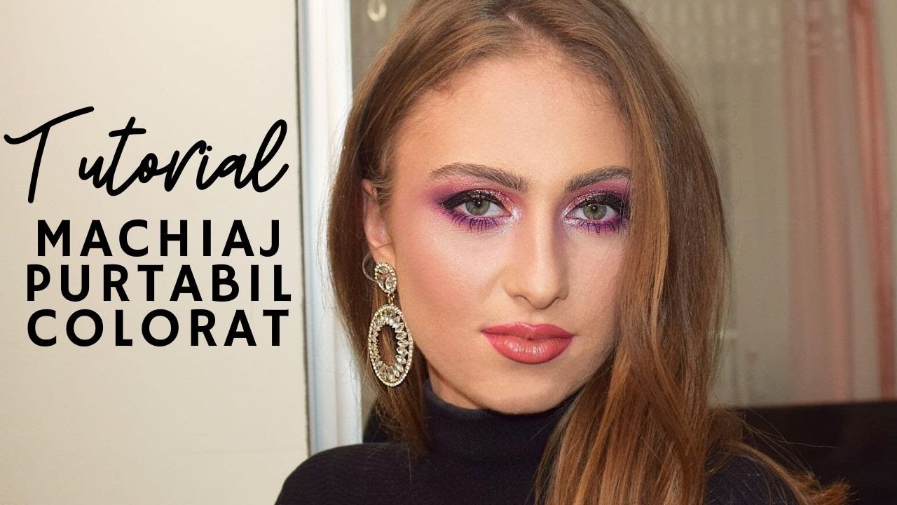 MACHIAJ diafan și colorat |TUTORIAL PAS CU PAS - YouTube