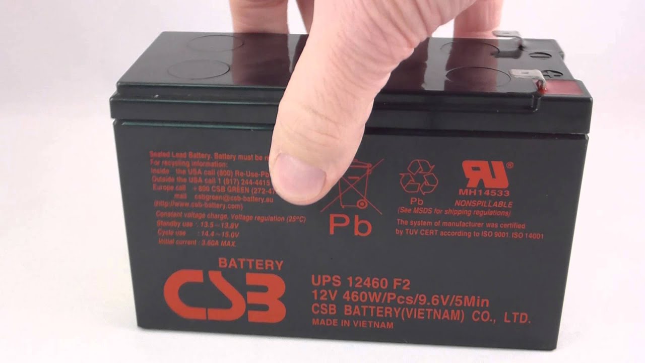 UPS12460 - CBS Battery - Terminal F2 - 12 Volt 8.5Ah | Battery ...
