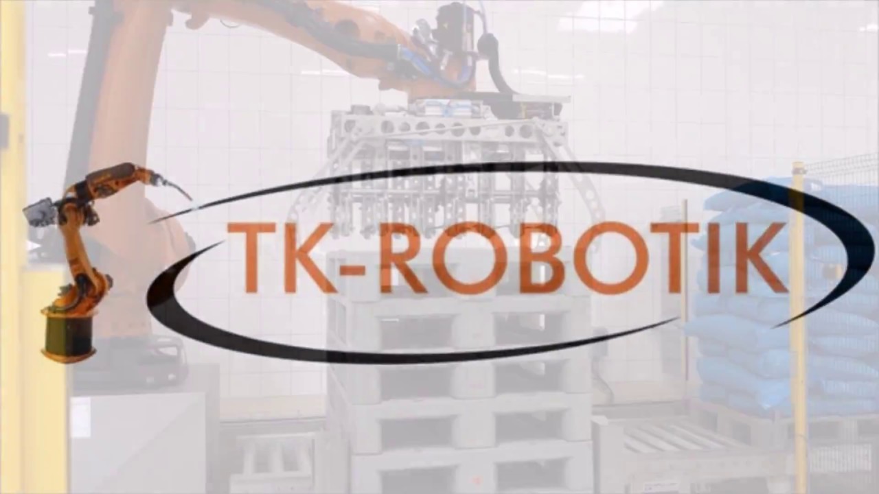 TK-Robotik Palettieren von Sackware - YouTube
