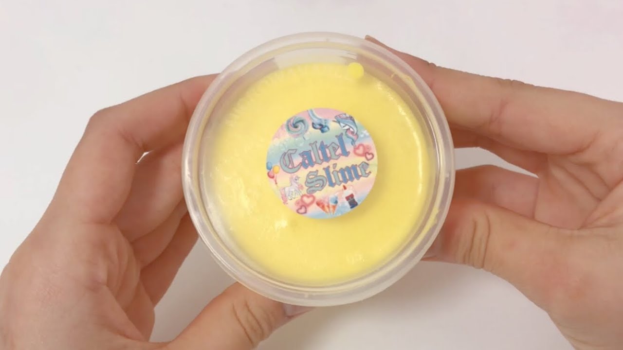 【ASMR】目玉焼きスライム🍳混ざった後のクレイスライム🍳《Caltel slime》 - YouTube