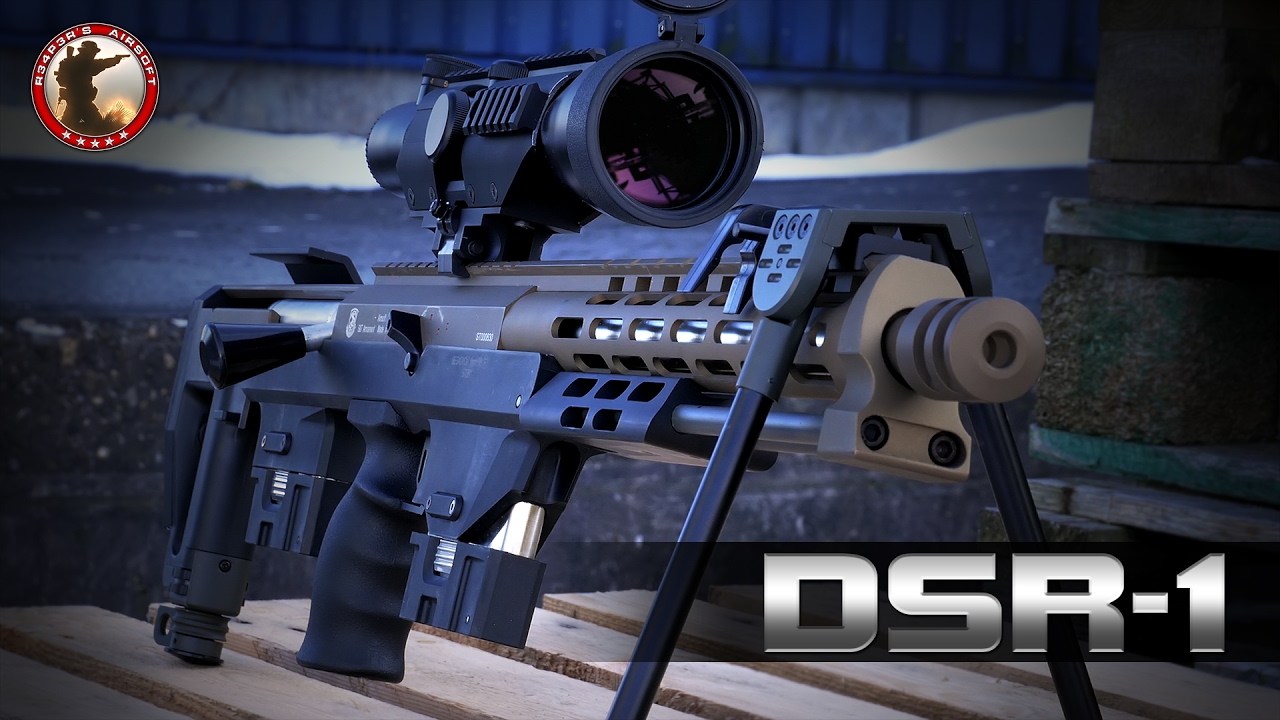 [Review] S&T DSR-1 Gas Sniper STSR1 (Ares) - 6mm Airsoft German/Deutsch 4K UHD - YouTube