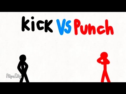 Kick vs Punch | Animation Stickman (งานตัดต่อเก่า.) - YouTube