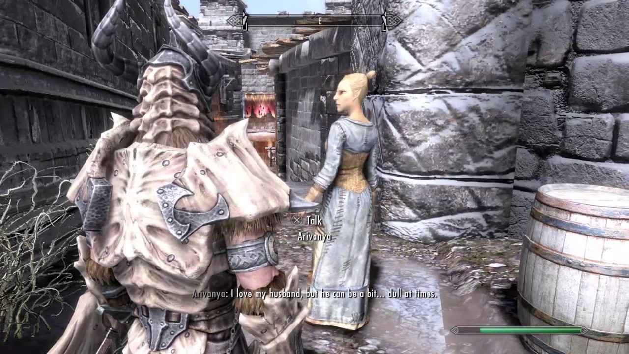 TES V: Skyrim Speaking to Arivanya - YouTube