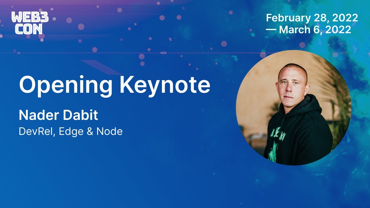 Opening Keynote - Nader Dabit - YouTube