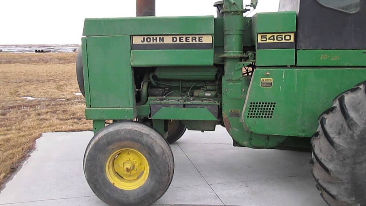 JOHN DEERE 5460 CUTTER RUNNING - YouTube