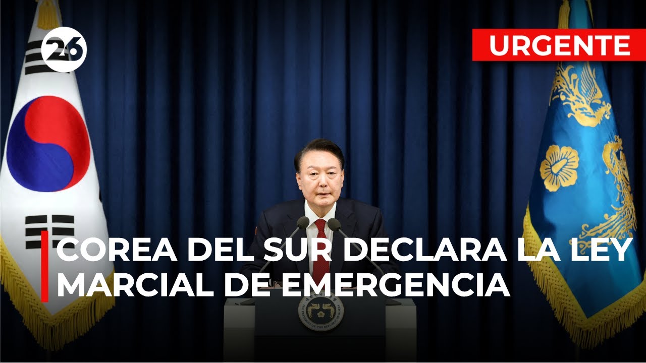 🚨 AHORA | COREA DEL SUR DECLARA LA LEY MARCIAL DE EMERGENCIA - YouTube