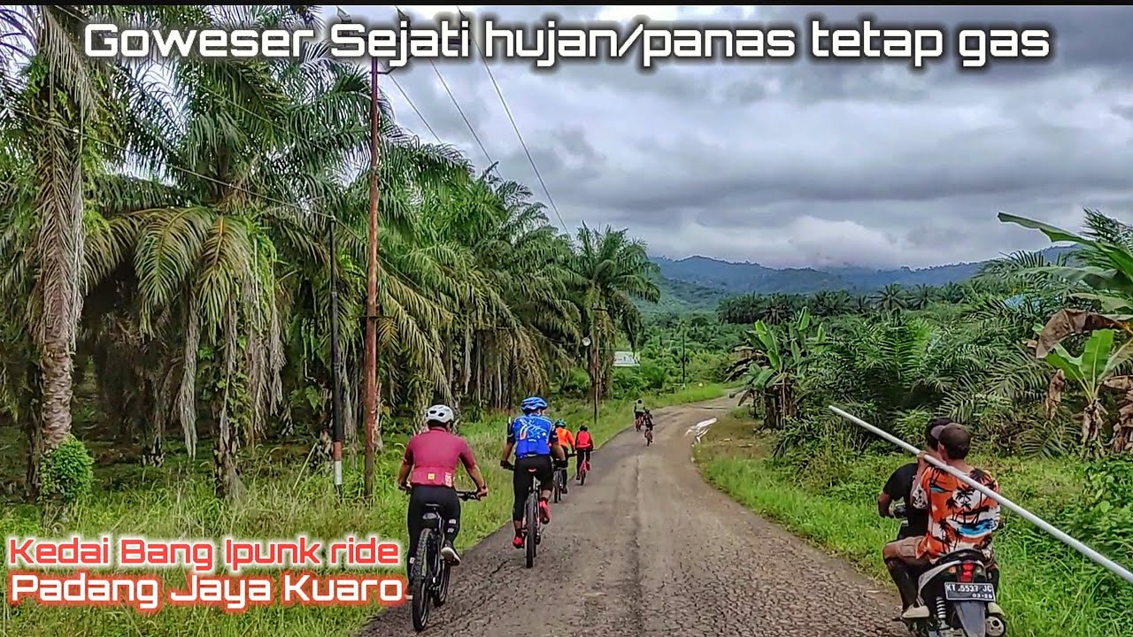Gowes MTB ke tempat viral || PP 65 km || Hujan Panas tetap gas || Kedai Bang Ipunk Desa Padang ...