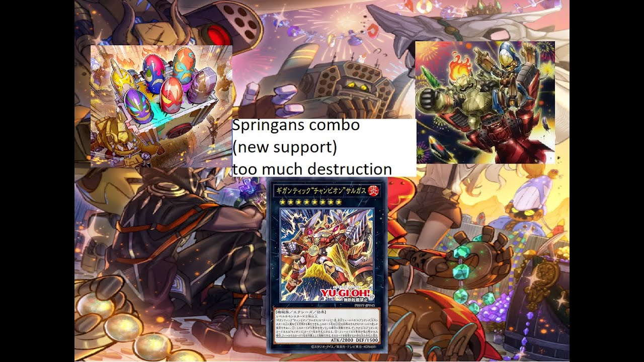Springans Combo with new support ! (Yu-gi-oh test hands) - YouTube