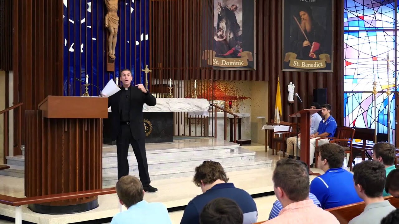 Jesuit High School (Tampa), Monsignor David Toups, 11-20-15 (Part I ...