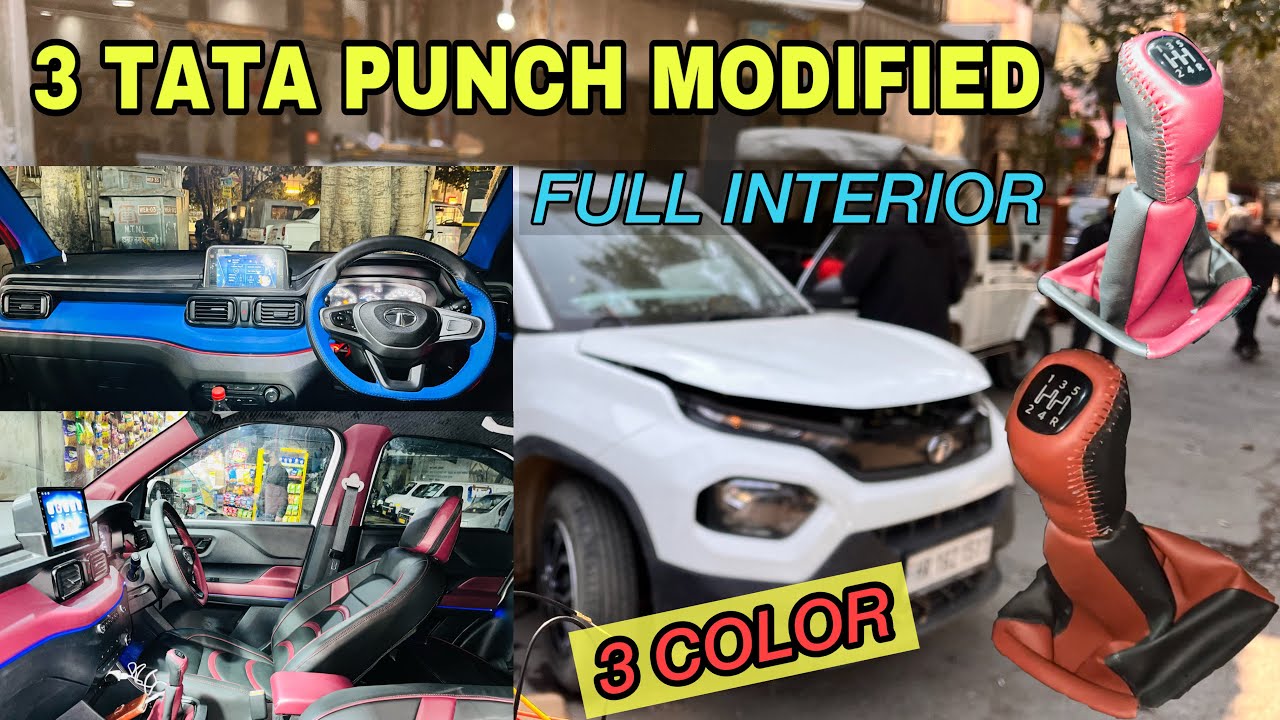 TATA PUNCH MODIFIED 🔥MODIFICATION 2023 Counting cars Block 18, WEA ...