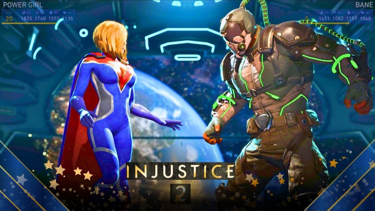 Injustice 2 - Power Girl Vs. Bane - YouTube