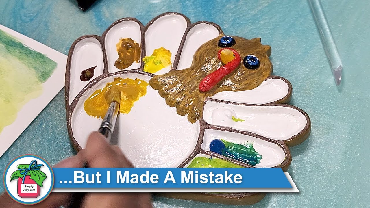 DIY Polymer Clay Turkey Paint Palette - YouTube