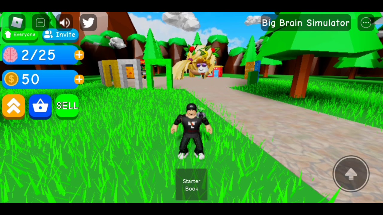 CODE IN BIG BRAIN SIMULATOR - ROBLOX - YouTube
