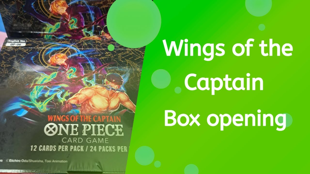 Early OP-06 Wings of the Captain box opening One Piece TCG Mar. 2024 ...