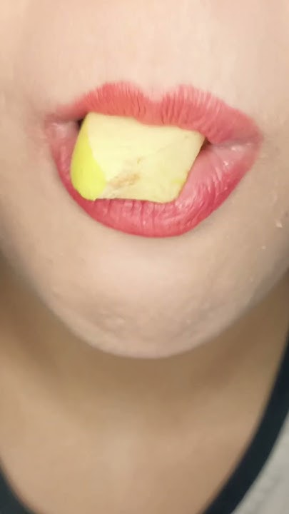 Asmr Eating Apple 사과 먹방 이모티콘 음식 Eating Sounds Youtube
