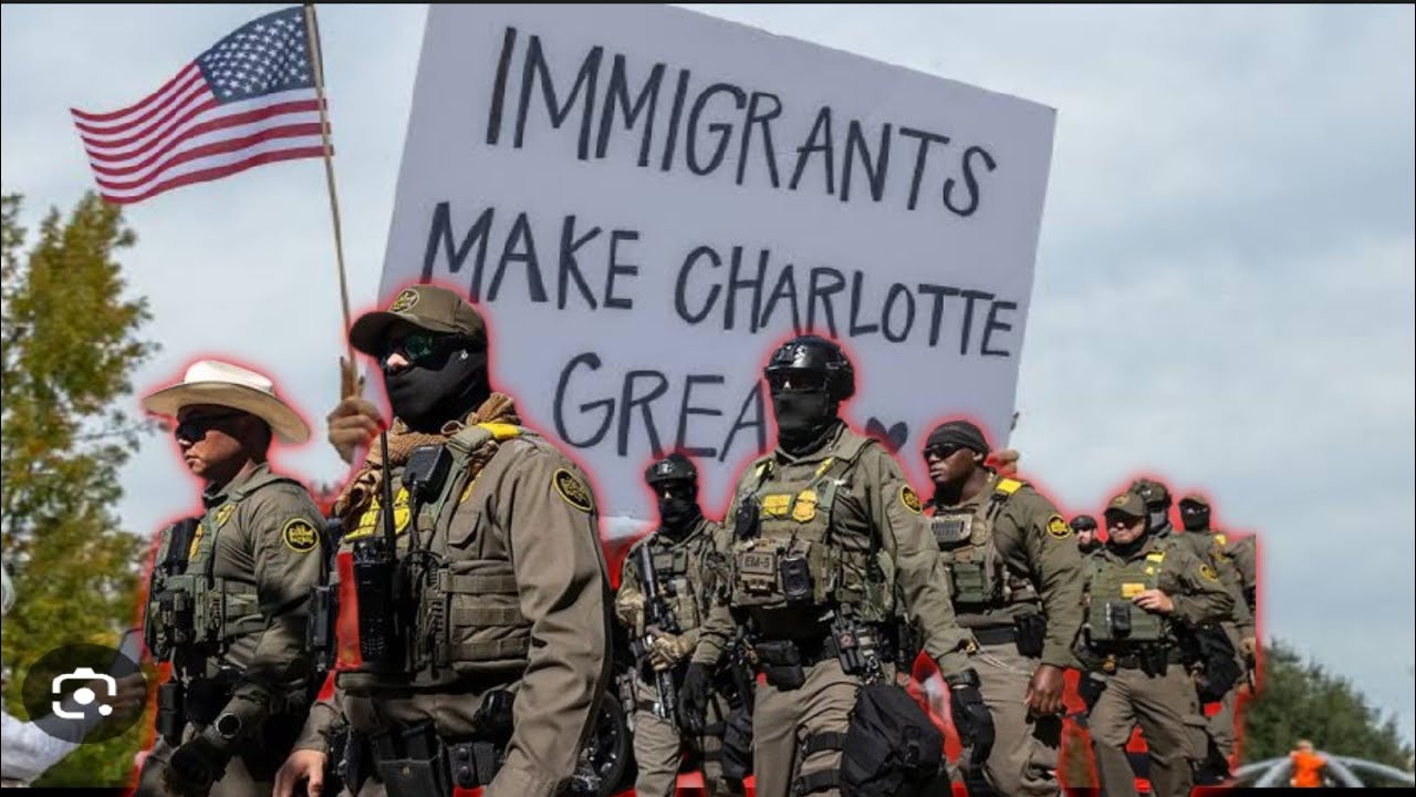 PROTESTS AS ICE RAIDS CHARLOTTE, NORTH CAROLINA - YouTube