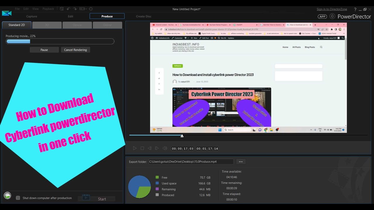 Best video editing software || How to download cyberlink power Director ...