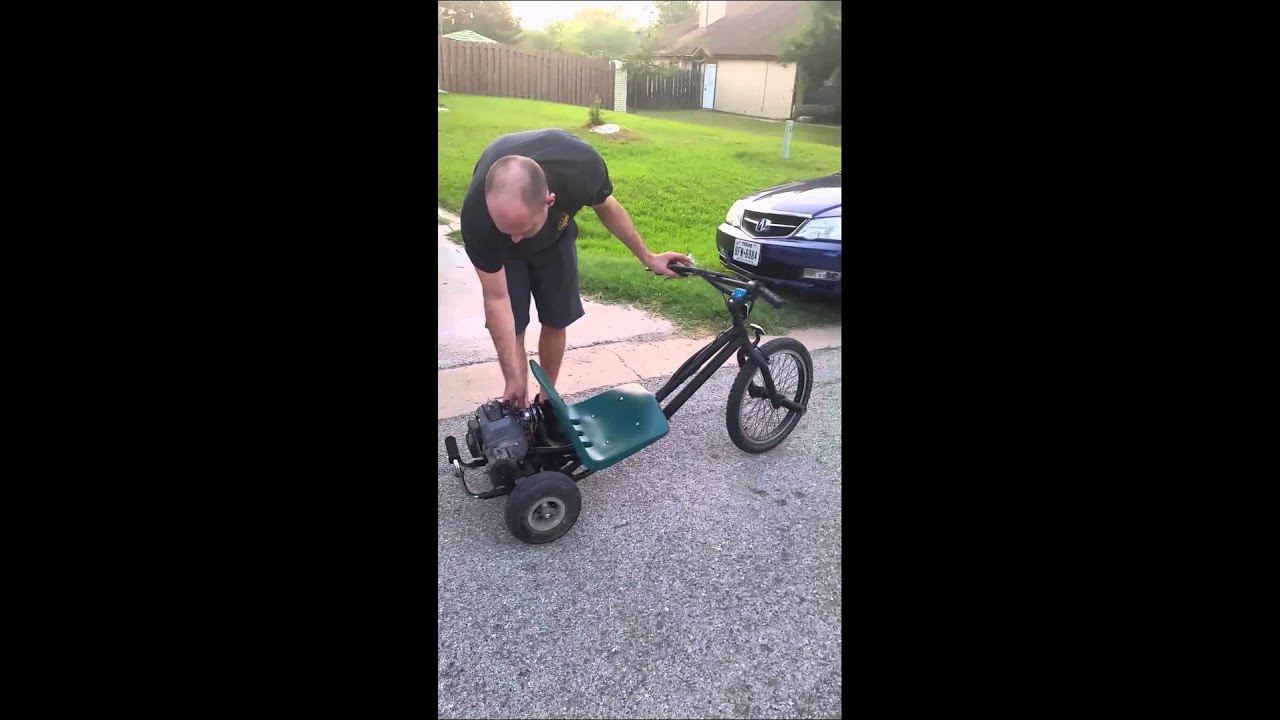 Homemade Motorized Drift Trike - YouTube