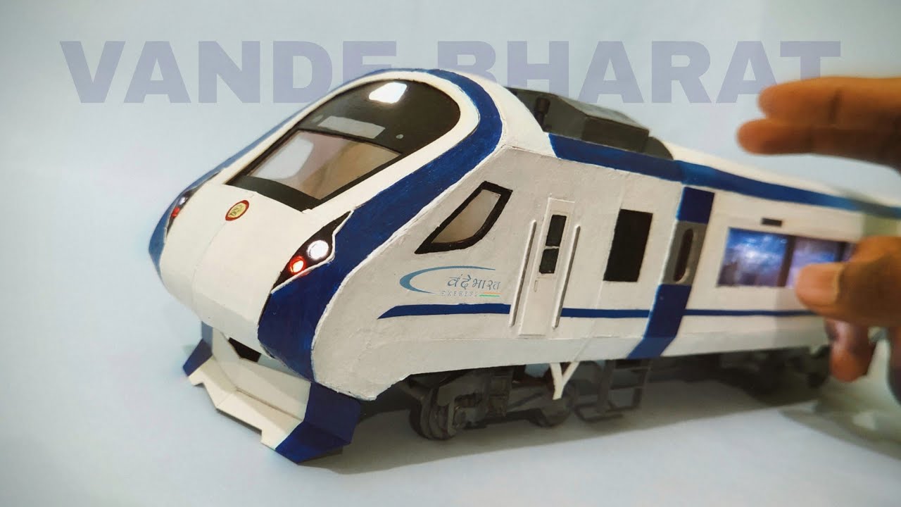 VANDE BHARAT - Making train with paper and cardboard - YouTube