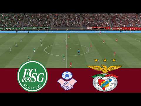 Benfica vs St. Gallen | UEFA Europa League 2026 | Video Game Simulation