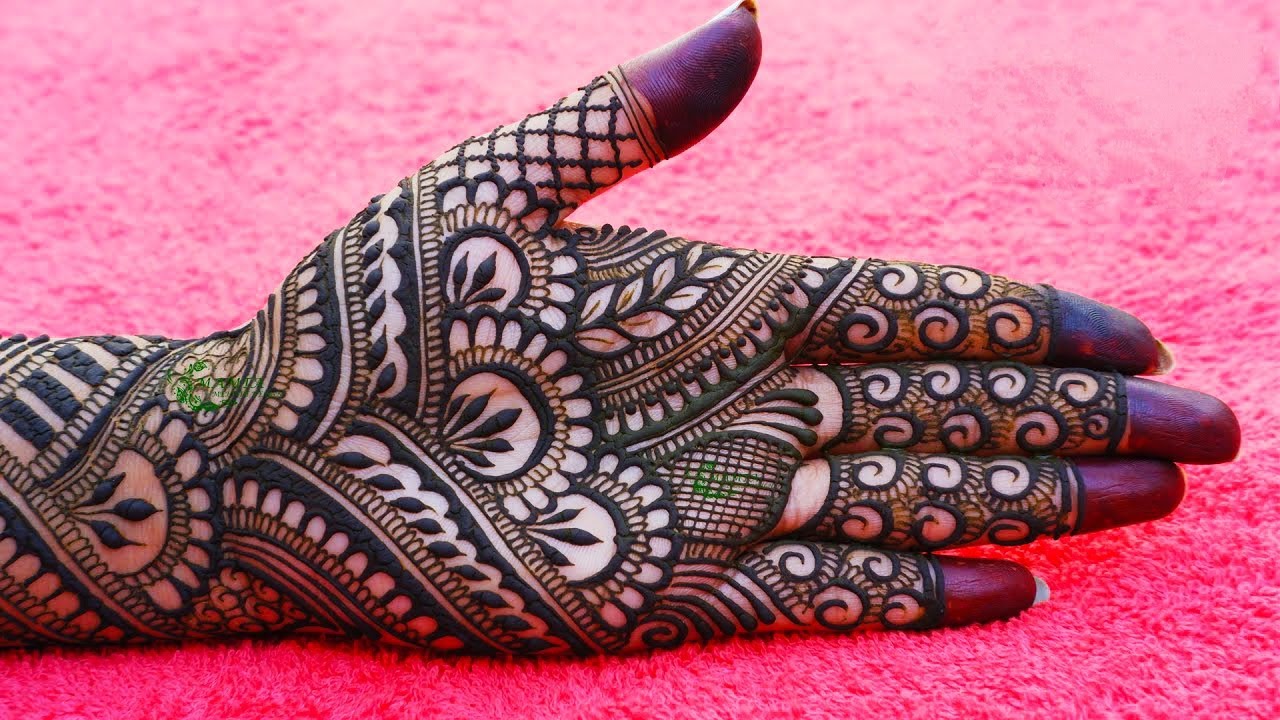 Ep:92 /Arabic Mehandi Design/ 2021/Latest Henna Design/ Meenu Binu Nair ...