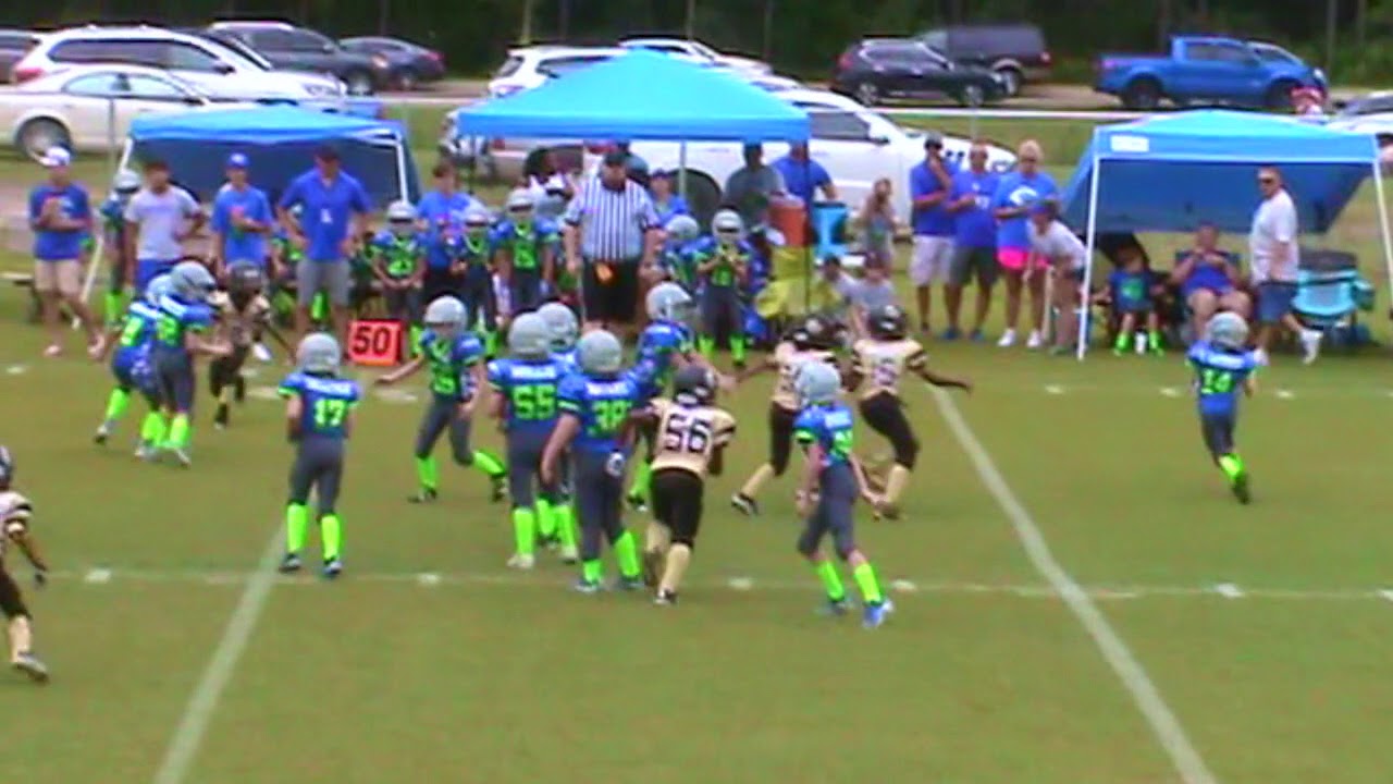 Oakleaf Knights Mighty Mites vs. Clay Pal (14-13 L) 2017 - YouTube