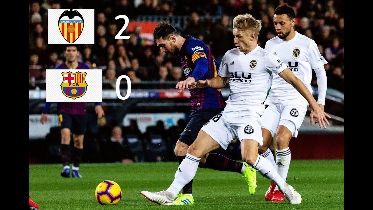 Valence vs Barcelone 2-0 (25/01/2020) Goals & Highlights - YouTube
