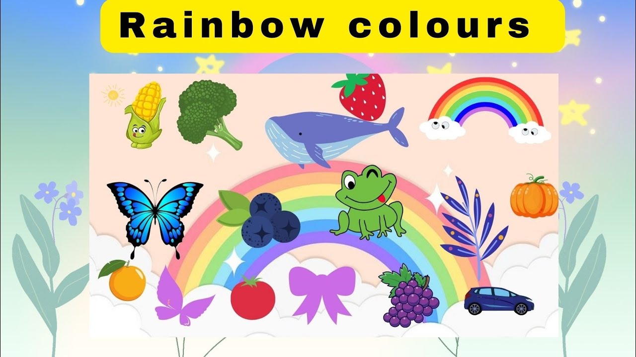 Rainbow colours for kids | Learn Rainbow colours |Rainbow Colors: A ...