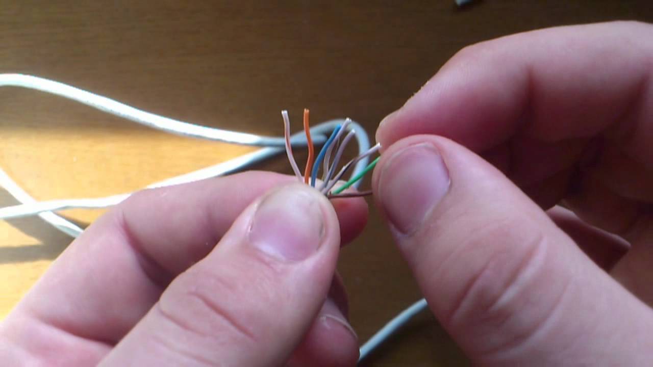 Creación cable UTP segun norma B - YouTube