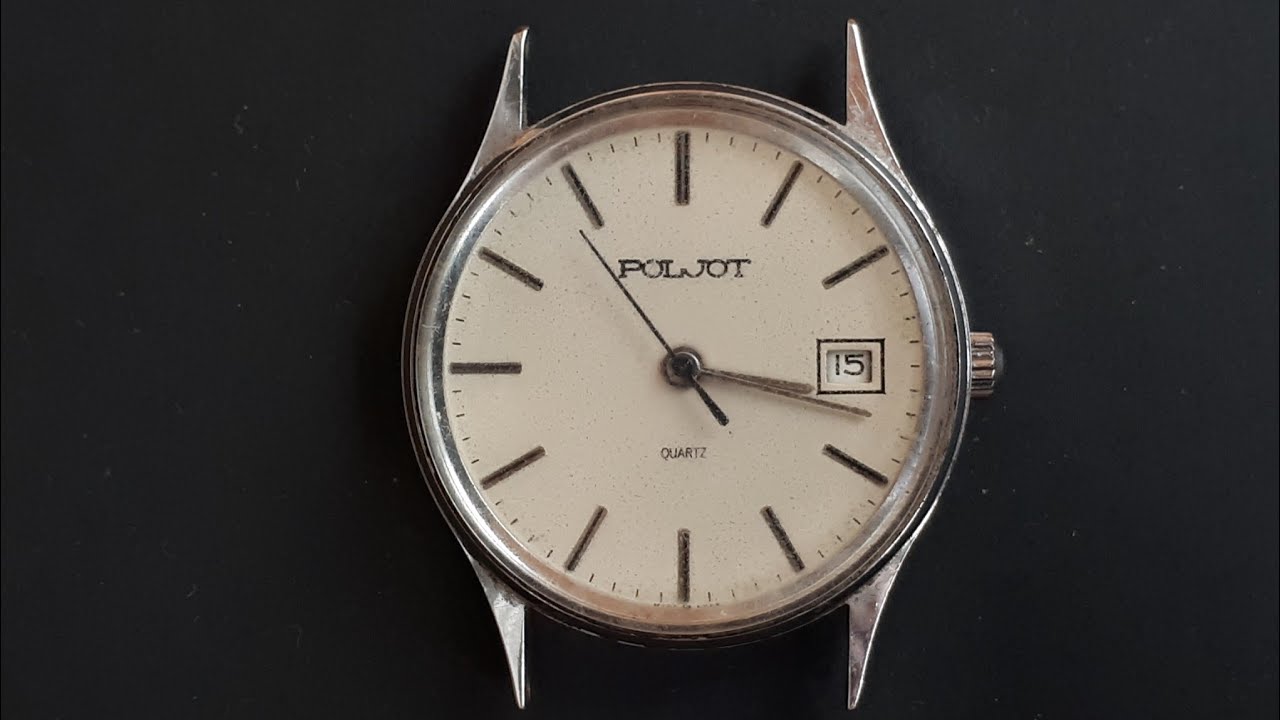 Clock poljot quartz made in ussr - YouTube