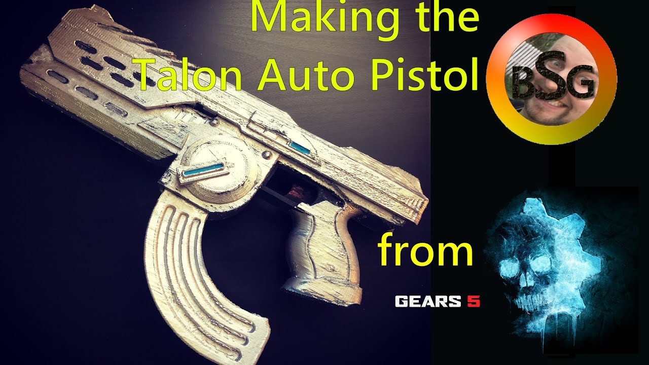Making the Talon Auto Pistol from gears of war 5 - YouTube