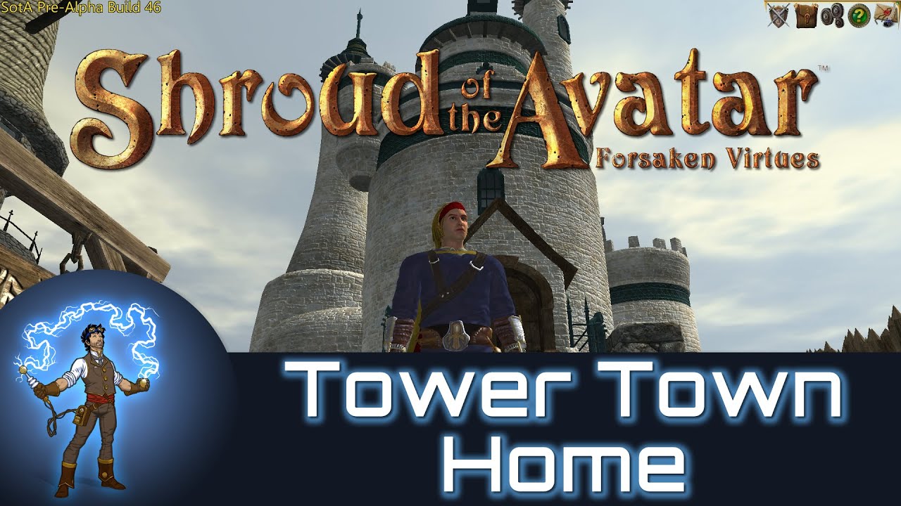 Shroud Of The Avatar: Tower Town Home Walk-through - YouTube