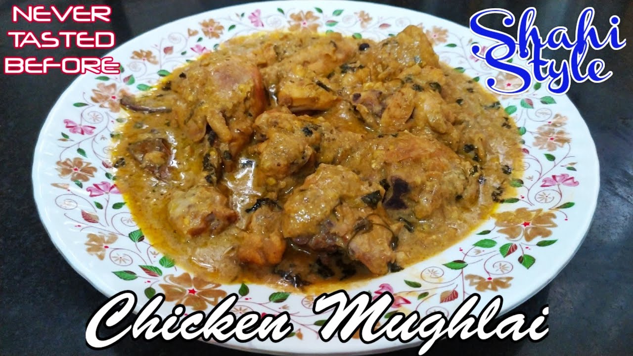 Chicken Mughlai recipe.How to make easy chicken mughlai - YouTube