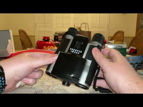 Sharper Image 12X Zoom Digital Camera Binoculars Unboxing - YouTube