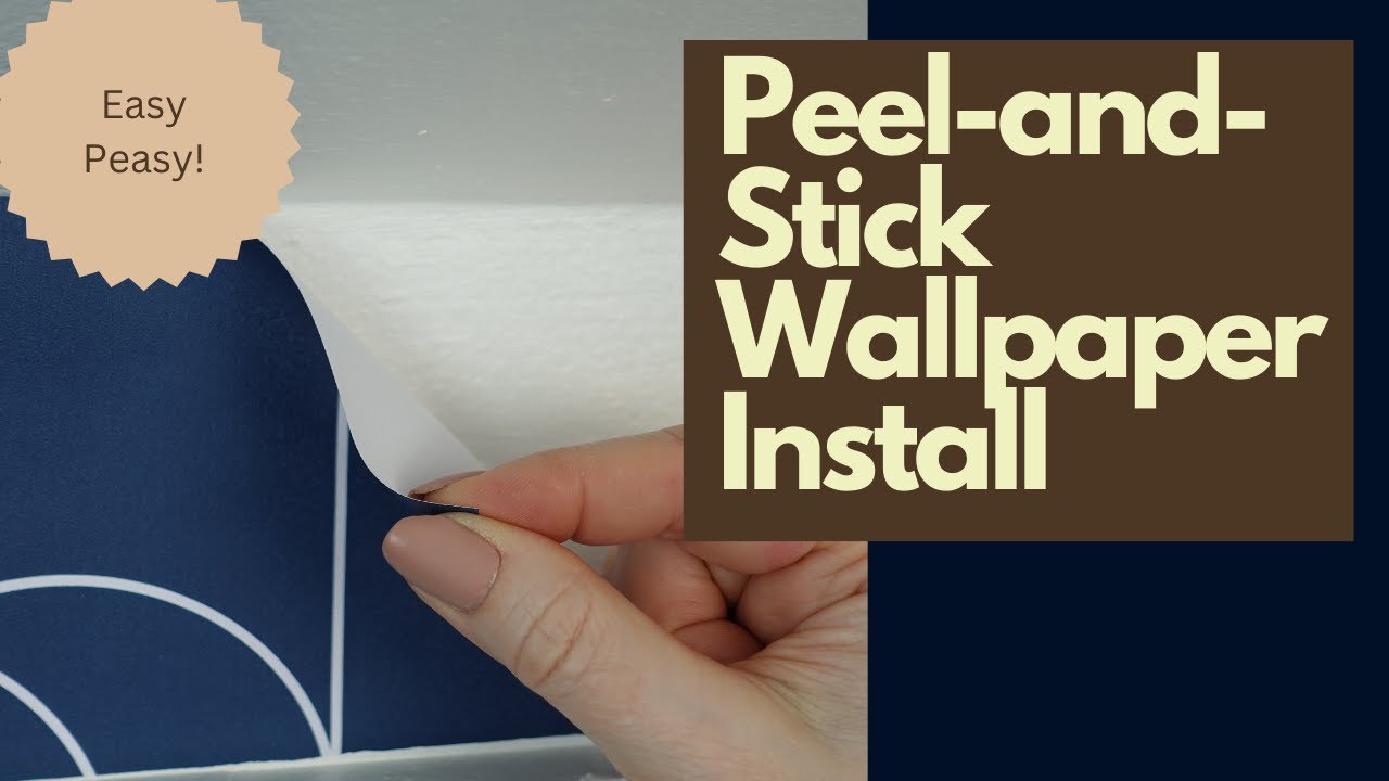 How to install peel-and-stick wallpaper on a slanted wall - YouTube