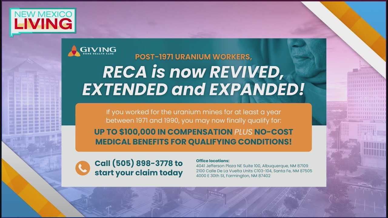 Giving Home Health Care can help with RECA benefits for nuclear energy workers - YouTube