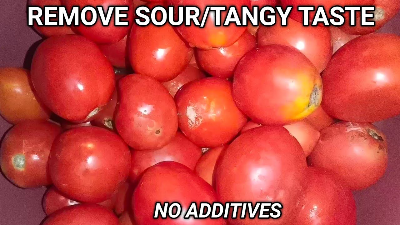 REMOVE SOUR/TANGY TASTE FROM TOMATOES WITHOUT ADDING ANYTHING - YouTube
