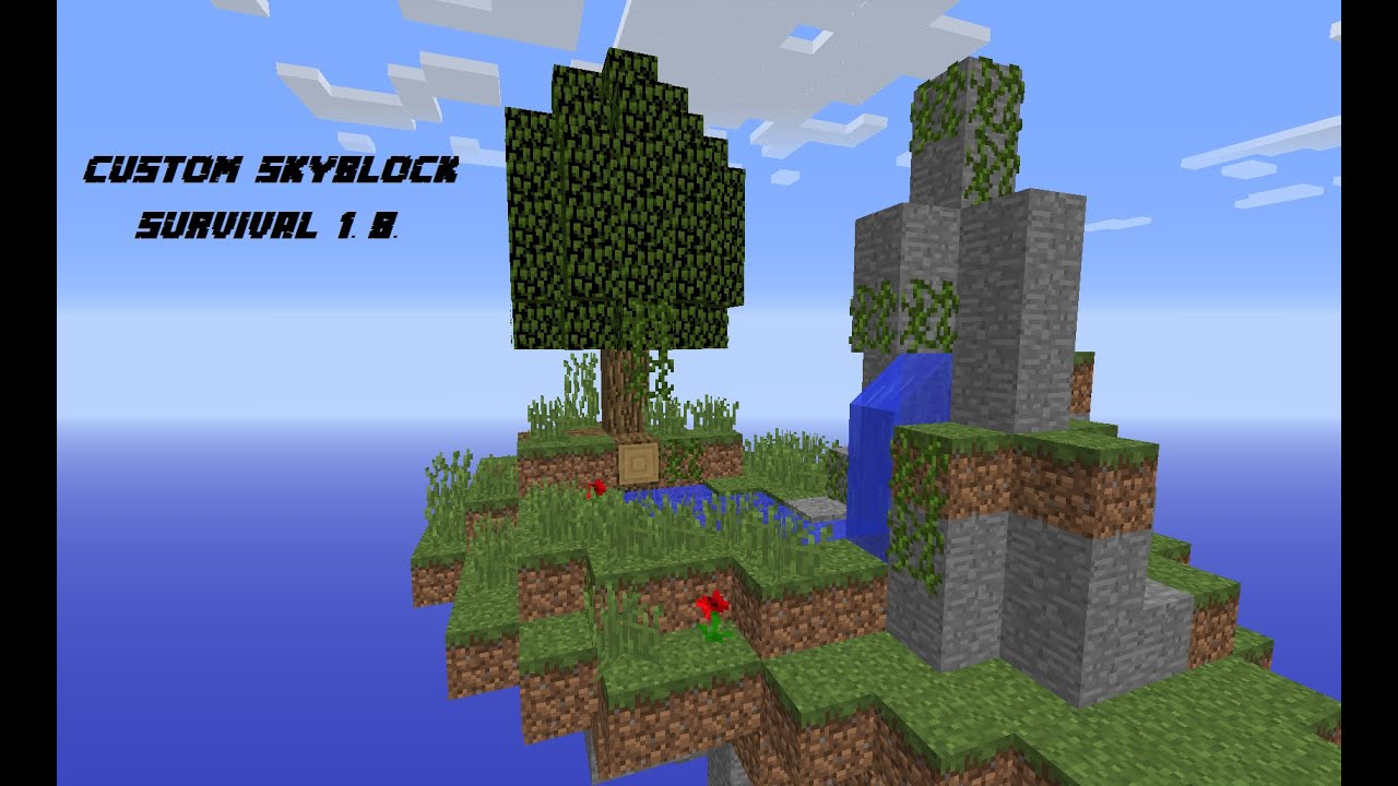 Custom SkyBlock Survival 1.8 - YouTube