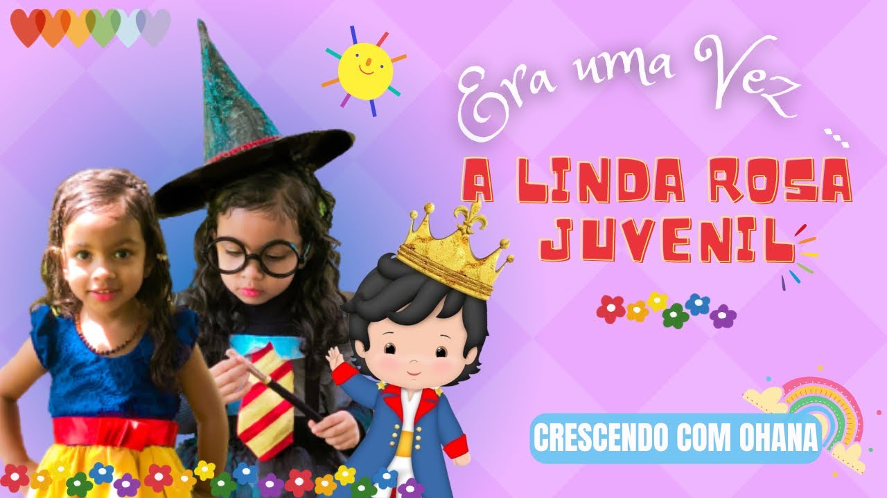 A LINDA ROSA JUVENIL 🌸 | versão música CONTADA 🎵 Nursery Rhymes Story 📖 ...