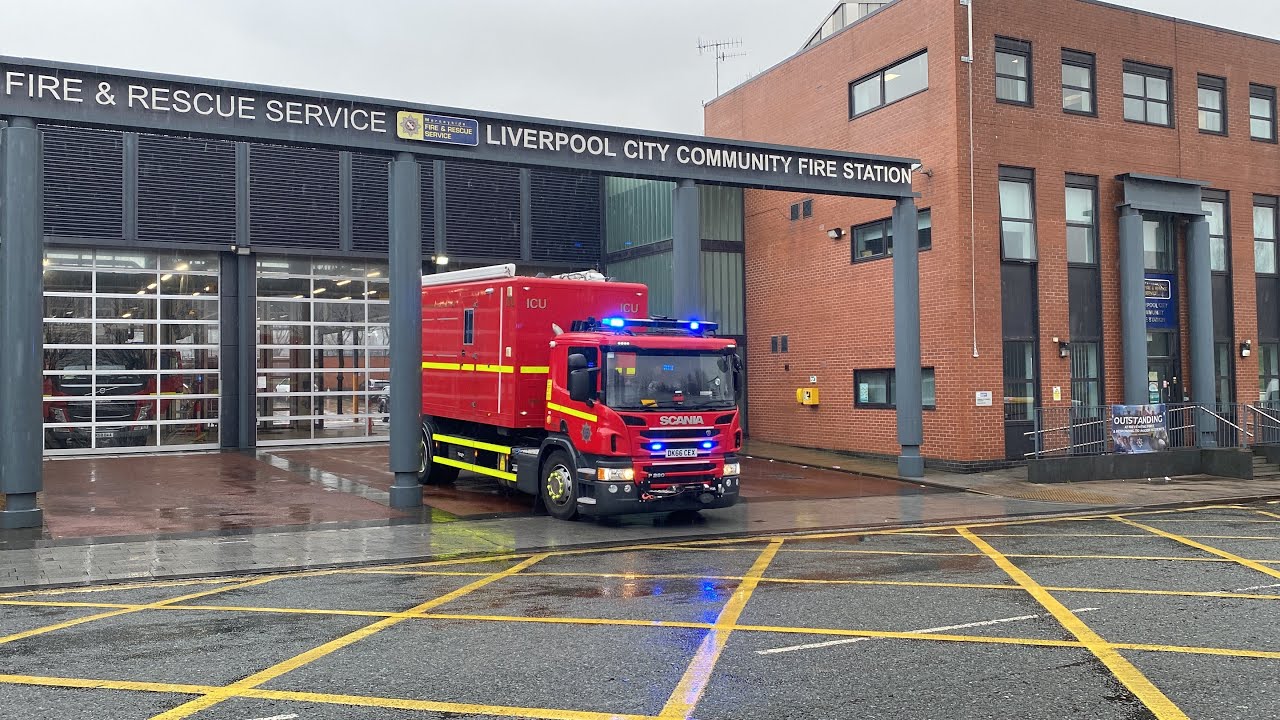 Merseyside Fire & Rescue ICU Pod Turnout - YouTube