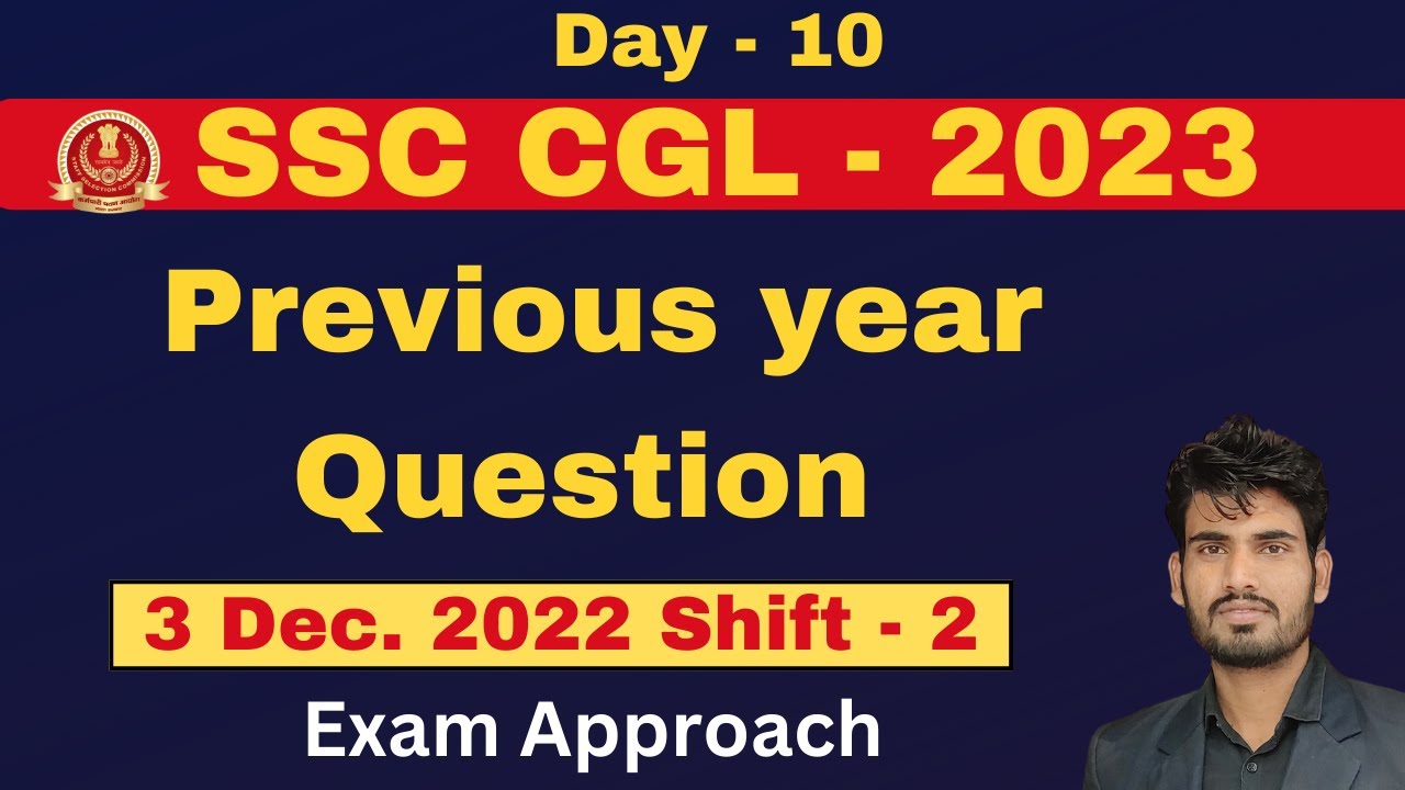 SSC CGL 2023 (Day - 10) || Exam में Solve करने वाले Short तरीके || PYQ ...
