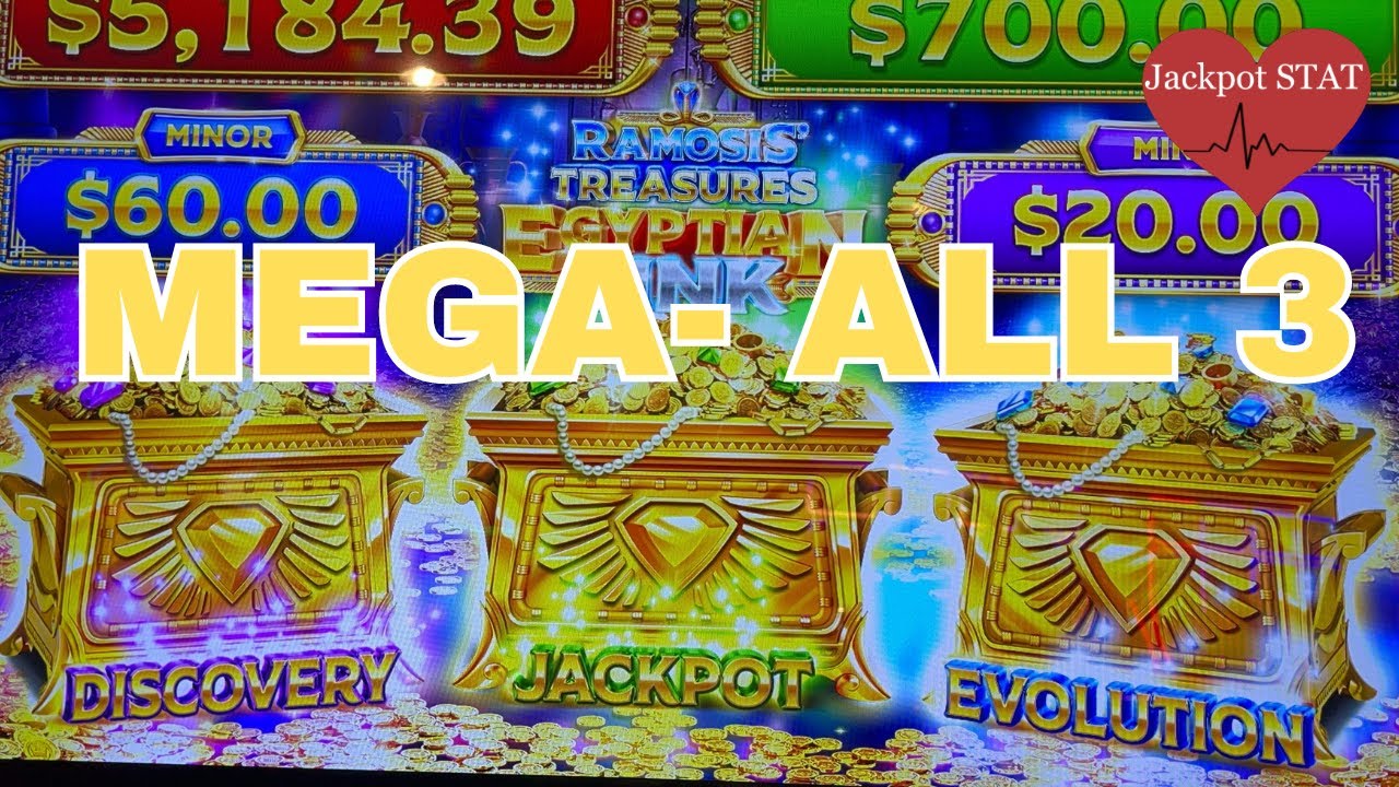 ALL 3 Ramosis Treasure Egyptian Link Mega Feature Won #slots #casino # ...