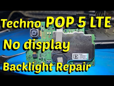 Techno POP 5 LTE No Display Backlight Repair !! - YouTube