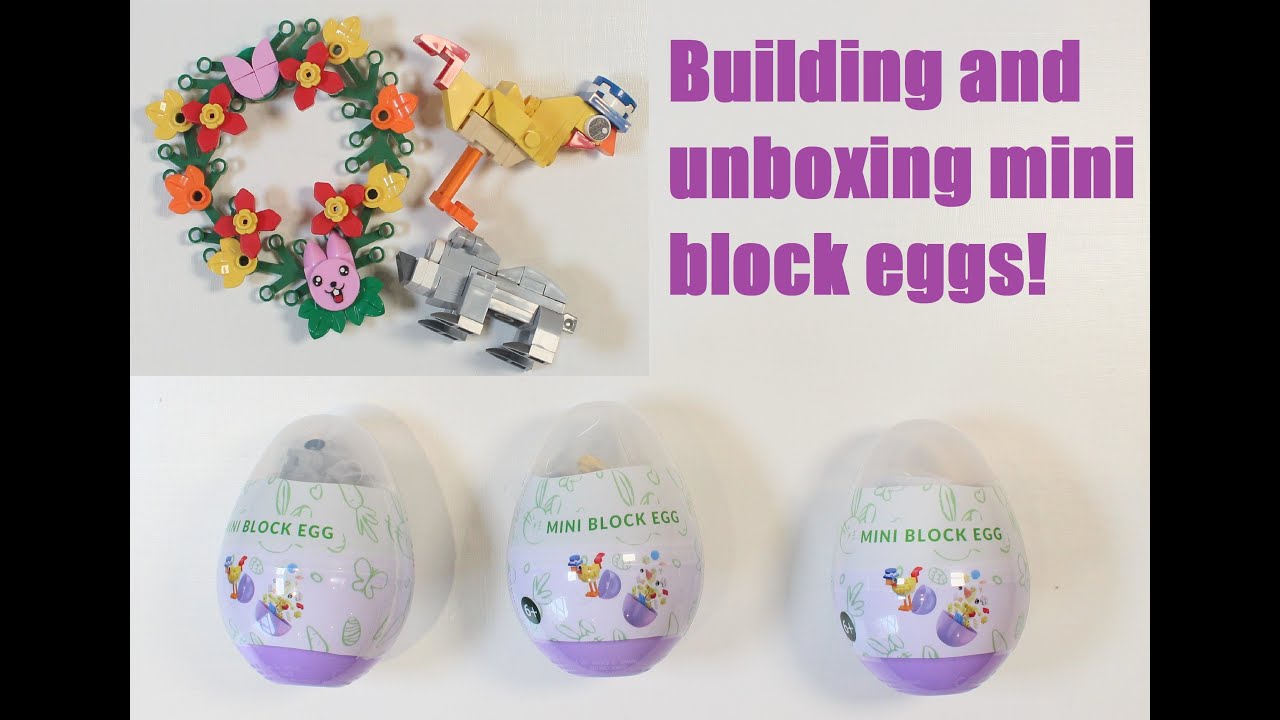 Can these Mini Block Eggs be a gigantic success? Building / unboxing ...