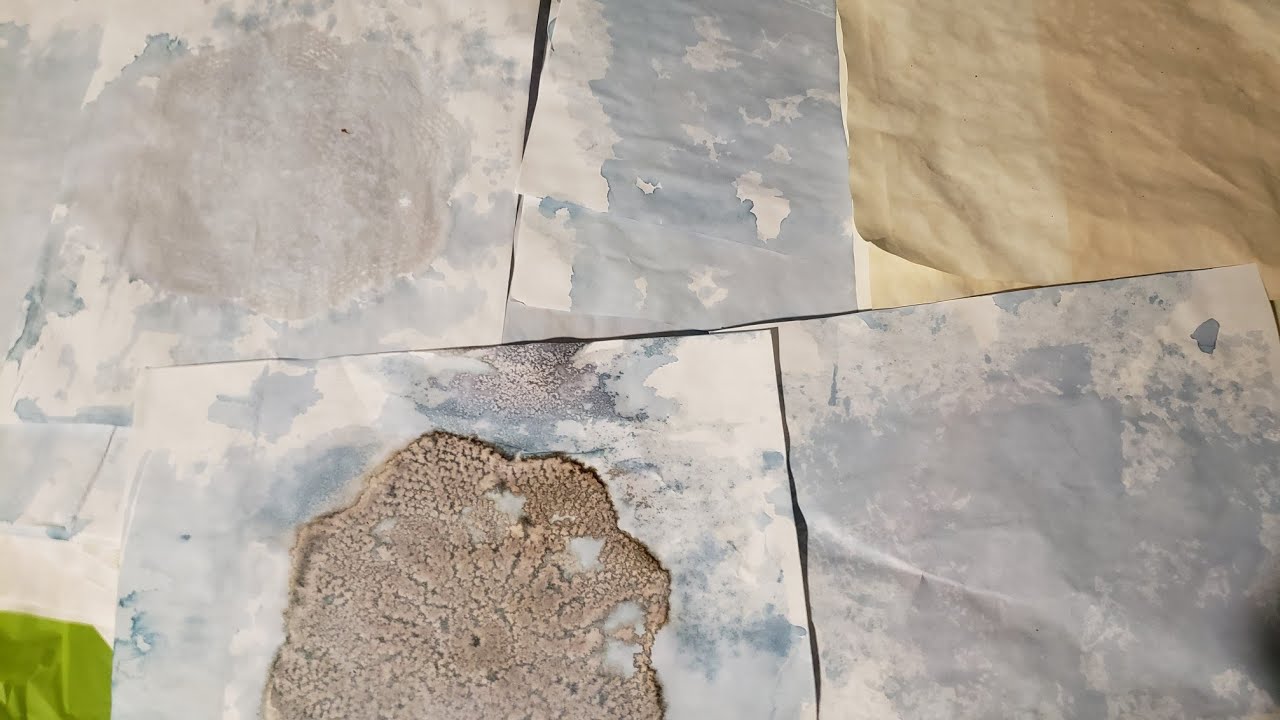 Techniques on tea dying paper for junk journals. - YouTube