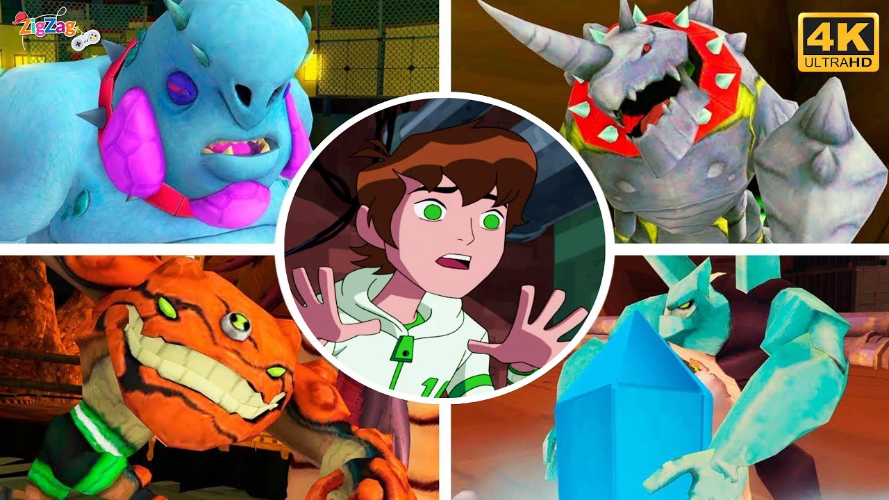 Ben 10 Omniverse | All Bosses + End Cutscenes | 4K PS3 | @ZigZagGamerPT ...