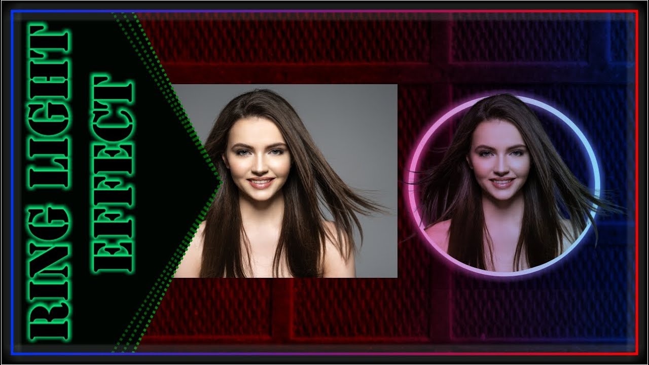 How to Create a Custom Ring Light Effect to an Image. #effects # ...